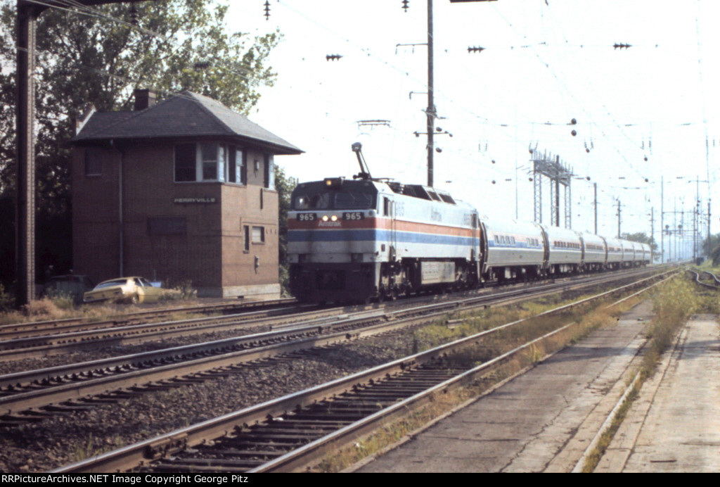 Amtrak E60 965 at Perryville